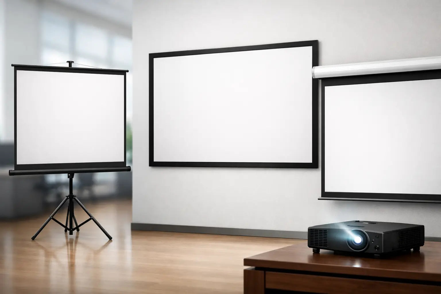 Projector Screen Types Explained Clearly – INNOVATIVE Projectors Singapore