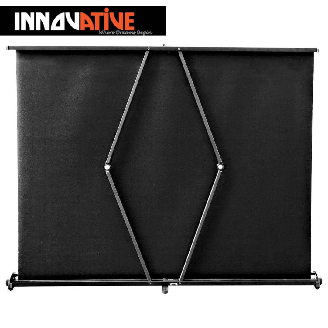 White Collapsible Projector Screen • 40"/50" Tabletop Cinema