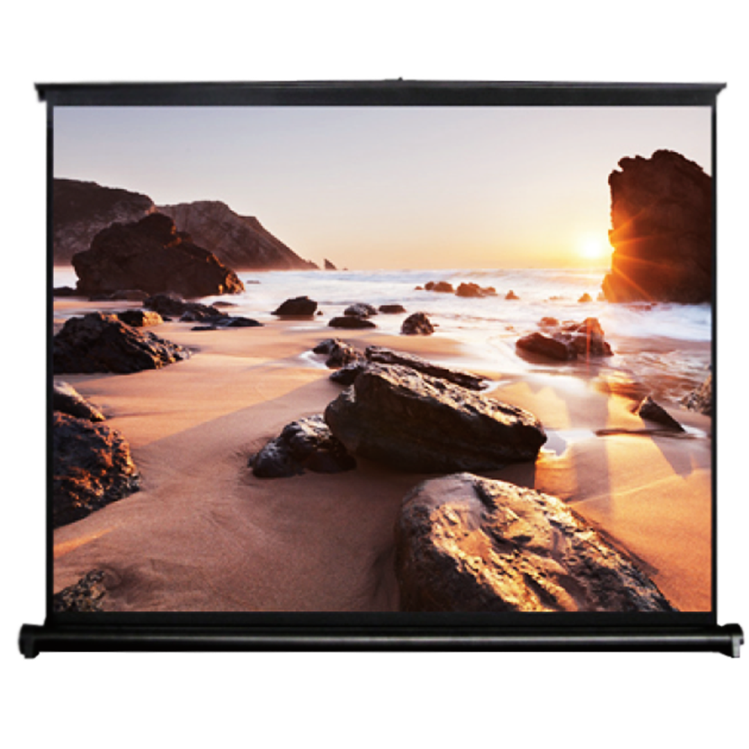 White Collapsible Projector Screen • 40"/50" Tabletop Cinema